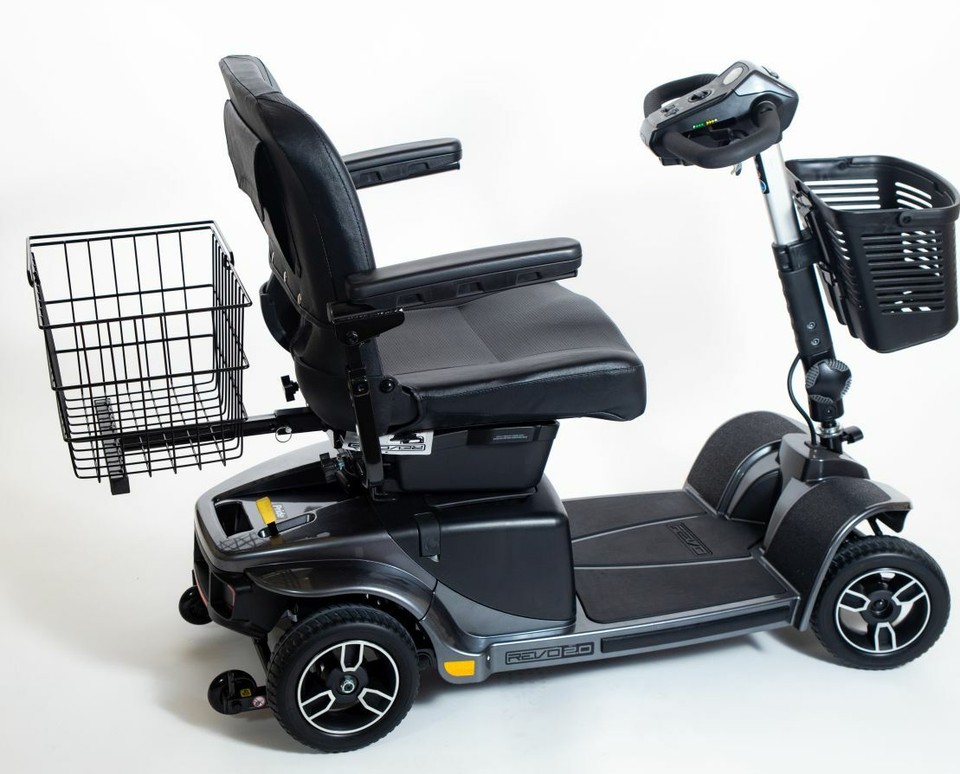 Rear Basket Accessory for Pride Mobility Scooter Sturdy Center-Support ...