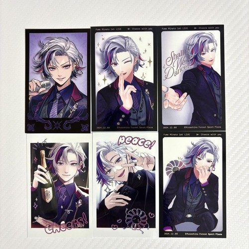 Nijisanji Fuwa Minato Cheki Card Set 6 pcs Used Collectible | eBay