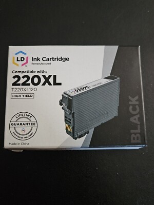 LD 220XL T220XL Black Ink for Epson XP-320 XP-420 XP-424 WF-2630 WF ...