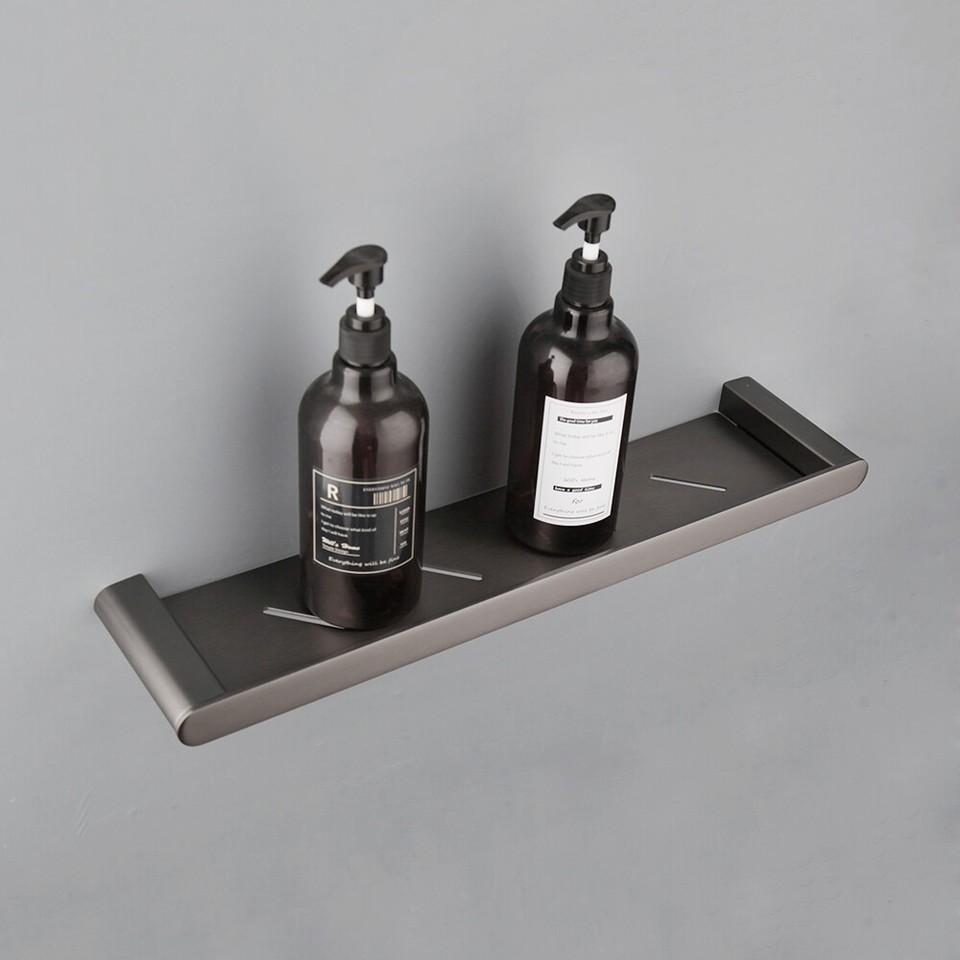 Bathroom Gun Metal Towel Rack/Toilet Holder/Shelf/Hook Wall Mount ...