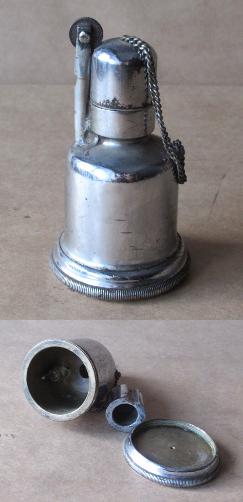ANTIQUE GERMAN TABLE PETROL CIGARETTE LIGHTER 1000 ZÜNDER DIPLOMAT ...