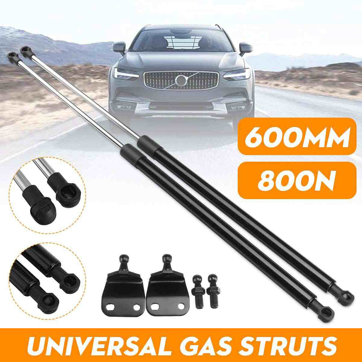 UNIVERSAL CAR OR CONVERSION GAS STRUTS SPRINGS KIT 600MM 60CM 800N ...