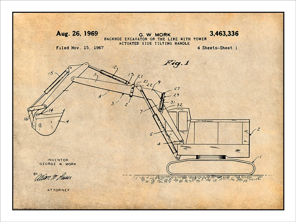 Backhoe Drawing