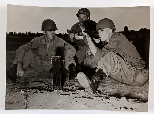 1953 Camp Gordon GA 345th MP Co Rifle Range Training Soldier Vintage ...