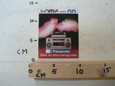 STICKER,DECAL PANASONIC STEREO INSTALLATIE PLUS PLATENSPELER ZELFS DE ...