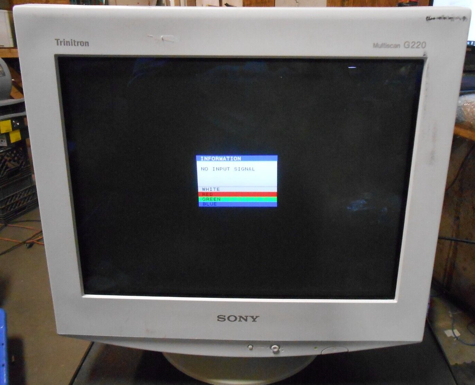 Sony Trinitron CPD-G220R Monitor CRT Retro Gaming 2001 | eBay