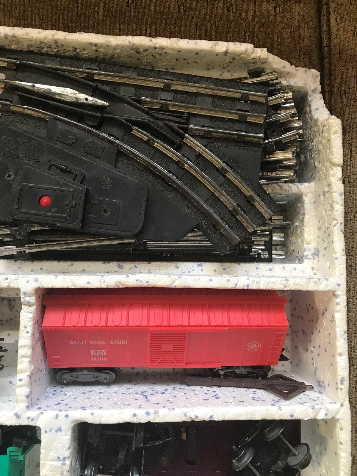 Vintage 1950's MARX "BIG RAIL WORK TRAIN" & BOX SET 50350 Untested As ...