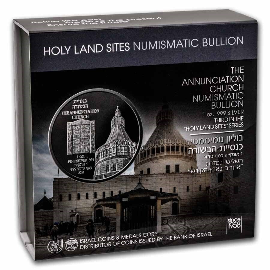 2021 Holy Land Mint Holy Sites 3rd: Church of the Annunciation 1 oz ...