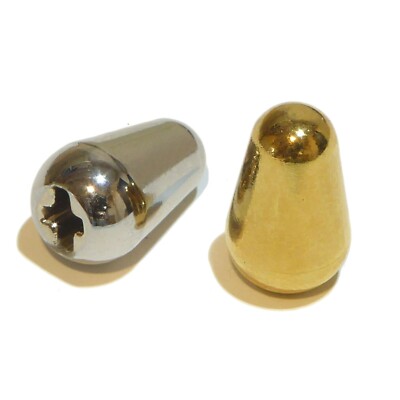 Guitar pickup selector switch tip cap Knob in Chrome / Silver or Gold ...
