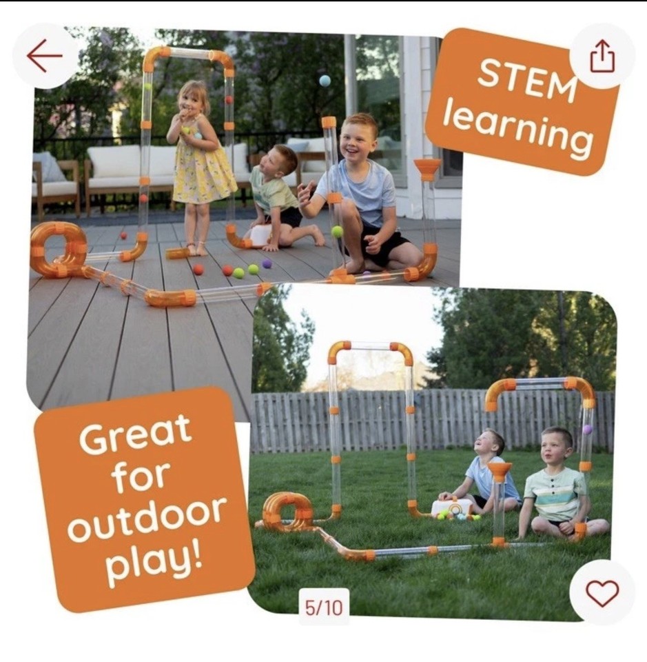 Fat Brain Toys Air Toobz. Kids Experiment, Foam Balls, Tubes, Stunts ...