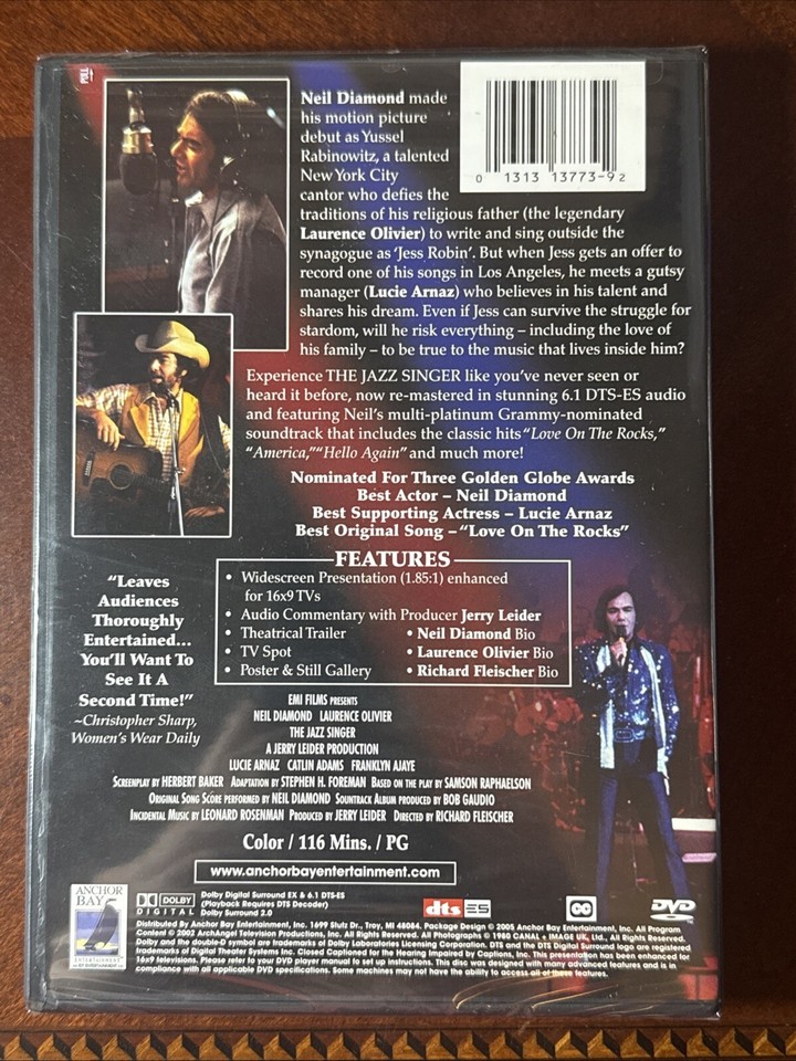 The Jazz Singer (DVD 25th Anniversary) Neil Diamond Anchor Bay | eBay