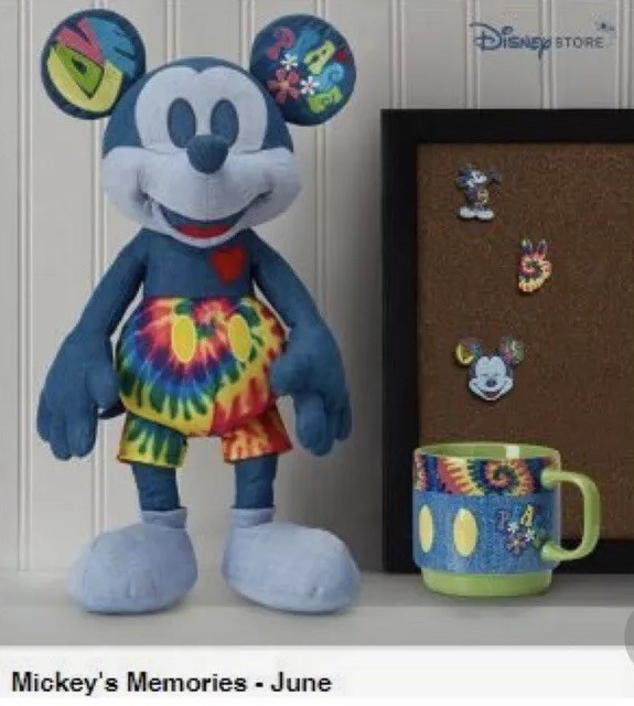 Mickey Mouse Memories June Plush Pin And Mug Set Series 6 of 12 | eBay