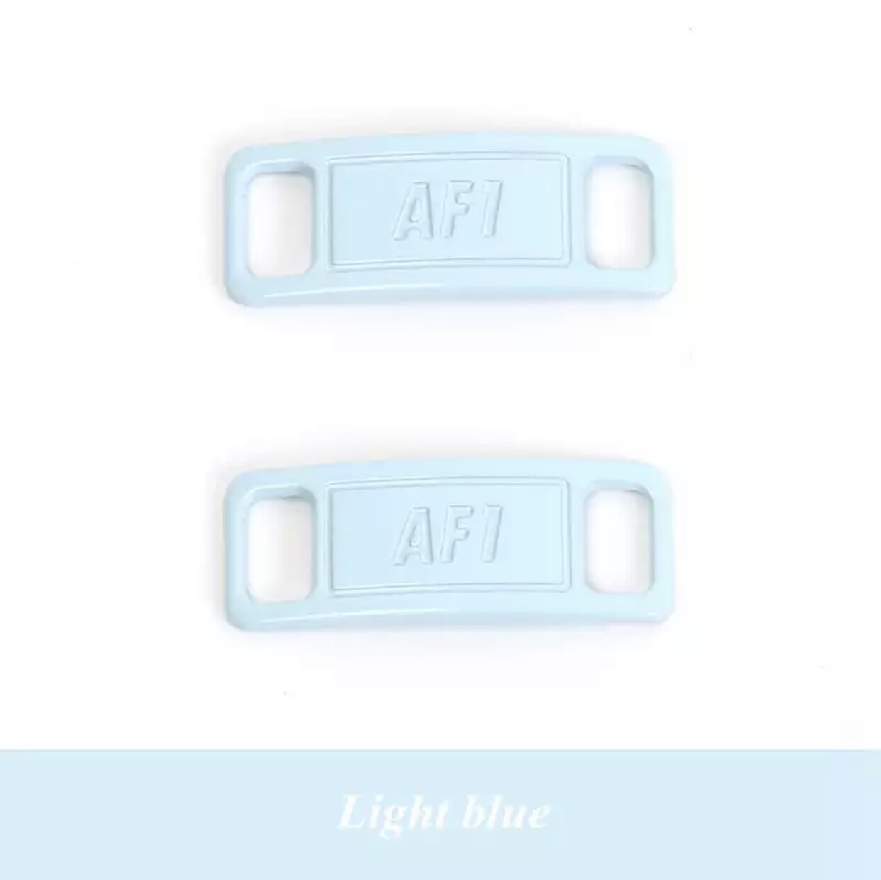 Nike AF1 Replacement Lace Tags Shoe badge Air Force Ones Blue SB ...