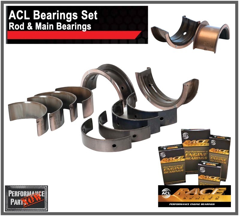 ACL Race Main and Rod Bearings +.25MM Fits Mitsubishi 4G63 7-Bolt 2G ...