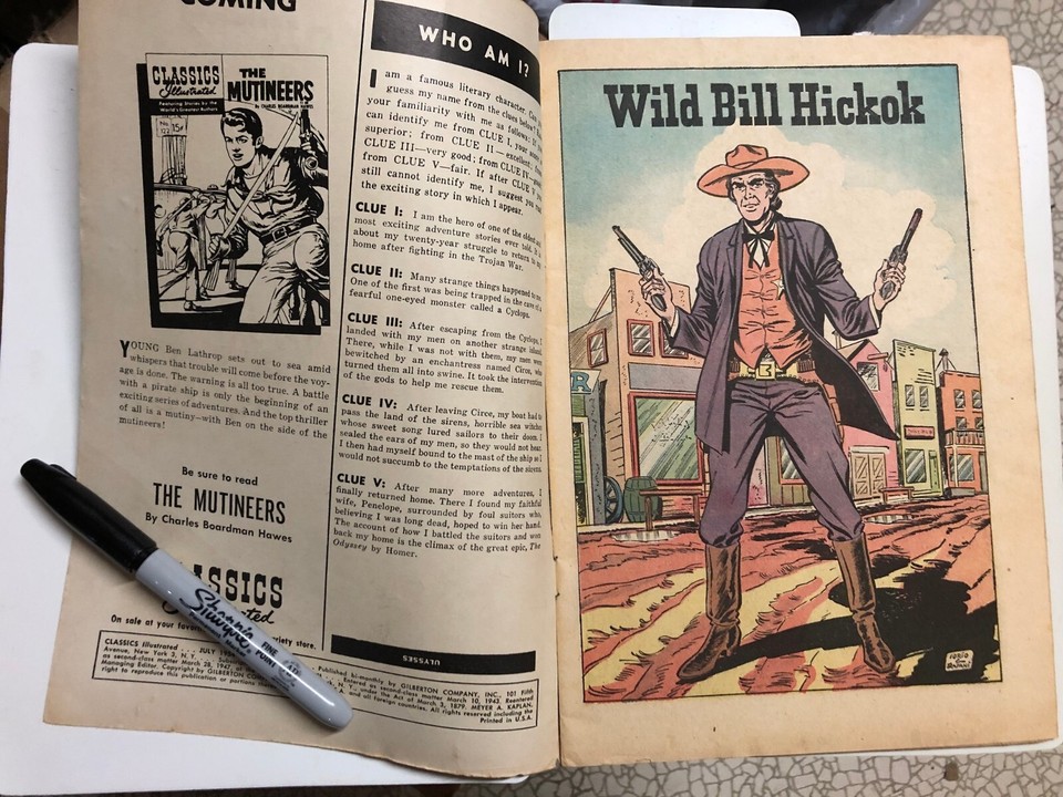 Classics Illustrated 121: Wild Bill Hickok (1954): Orig: FREE to ...