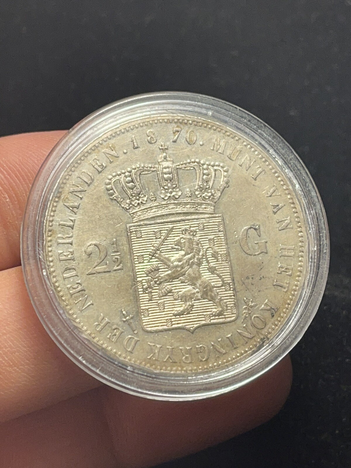 1870 NETHERLANDS 2 1/2 GULDEN SILVER 2.5 Guilder | eBay