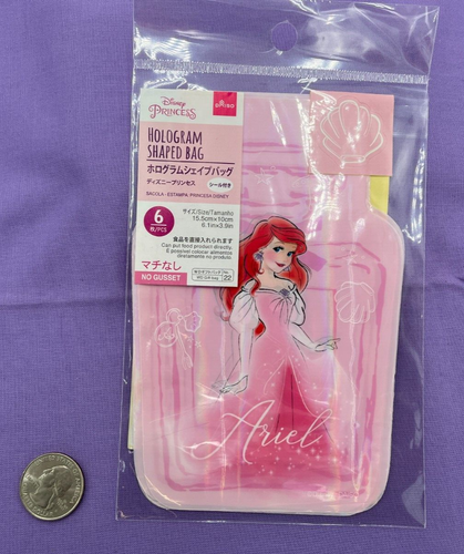 Disney Ariel Hologram Shaped Bags - Set of 6 Enchanting Gift and Party ...