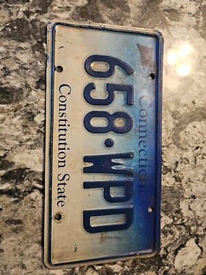 Retired Connecticut License Plate Constitution State Slogan | eBay