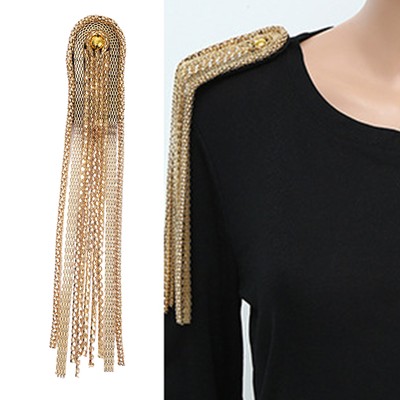 Brooch Pin Beads Decorative Men Women Epaulette Shoulder Jewelry Gift ...