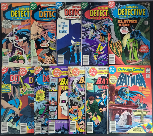 (12) Detective Comics #468 - 498 Lot DC Batman Key Issues 471 477 478 ...