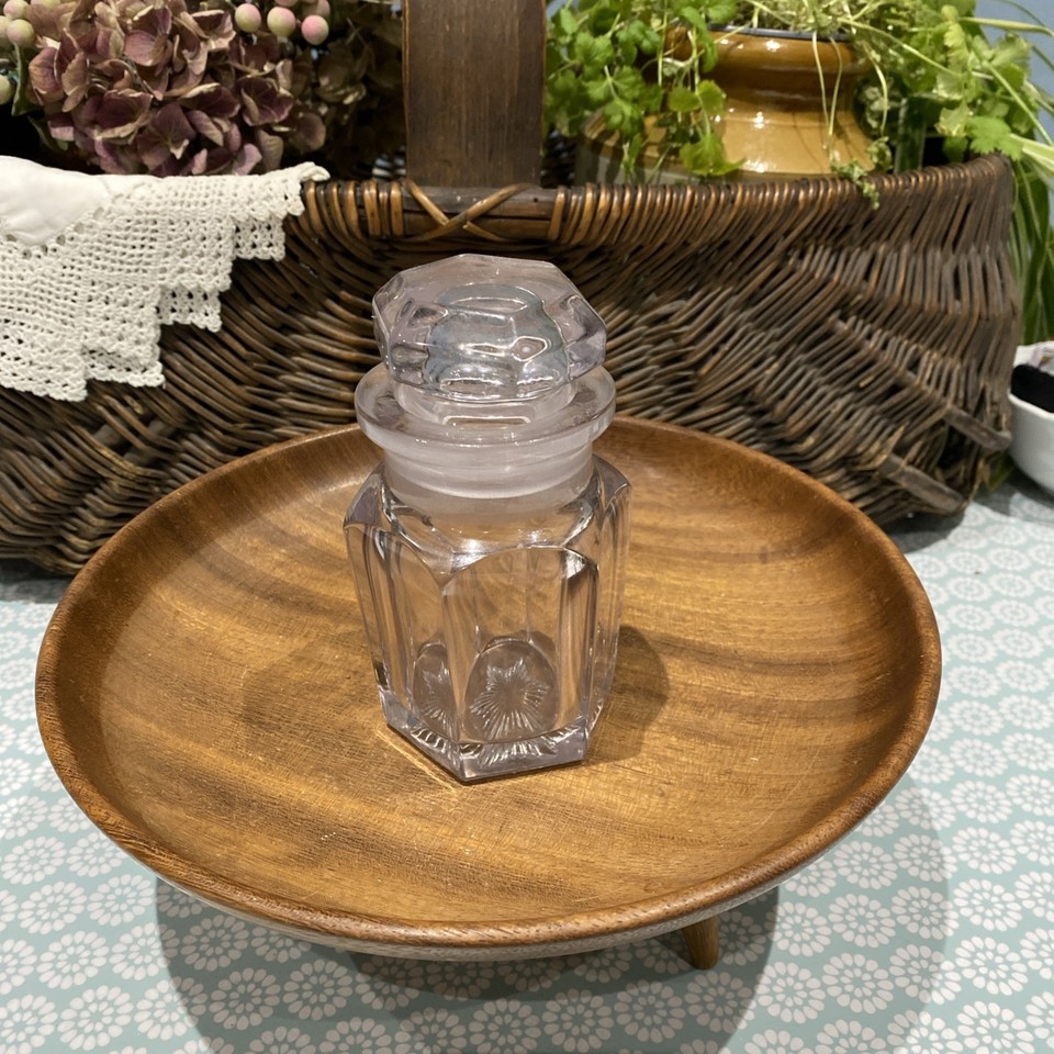 Antique Glass Storage Jar Lilac Hue . Heavy . Stunning | eBay UK