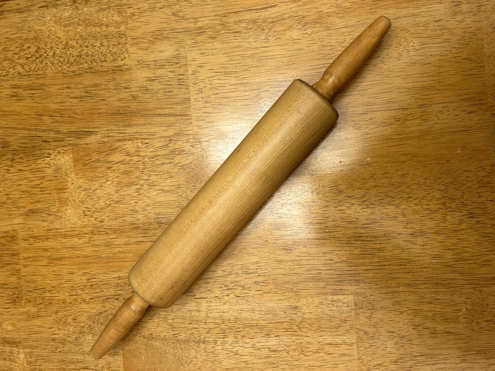 Vintage Foley Wood Rolling Pin Stamped Ball Bearing Maple Baking Pastry ...
