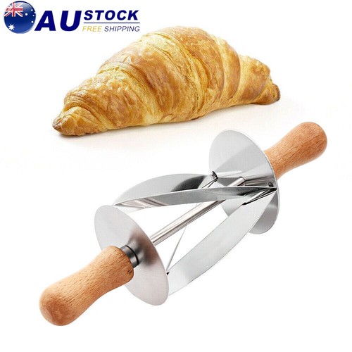 Stainless Steel Croissant Cutter Roller Anti-Rust Pastry Making Bread ...