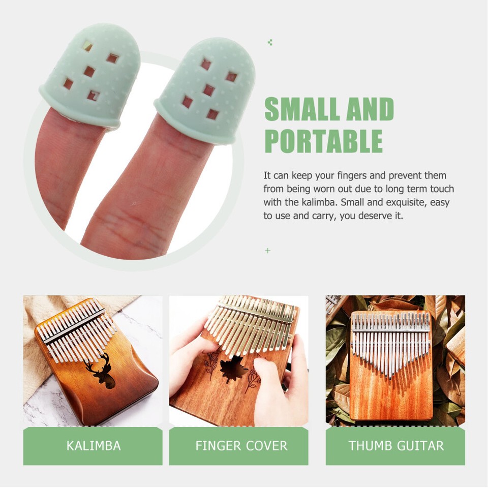 Finger Thumb Picks Kalimba Fingertip Caps Finger Piano Finger Cover ...