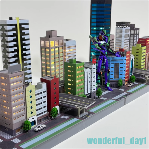 1/350 Office Buildings Building Model EVA City Scene Street Model Set ...