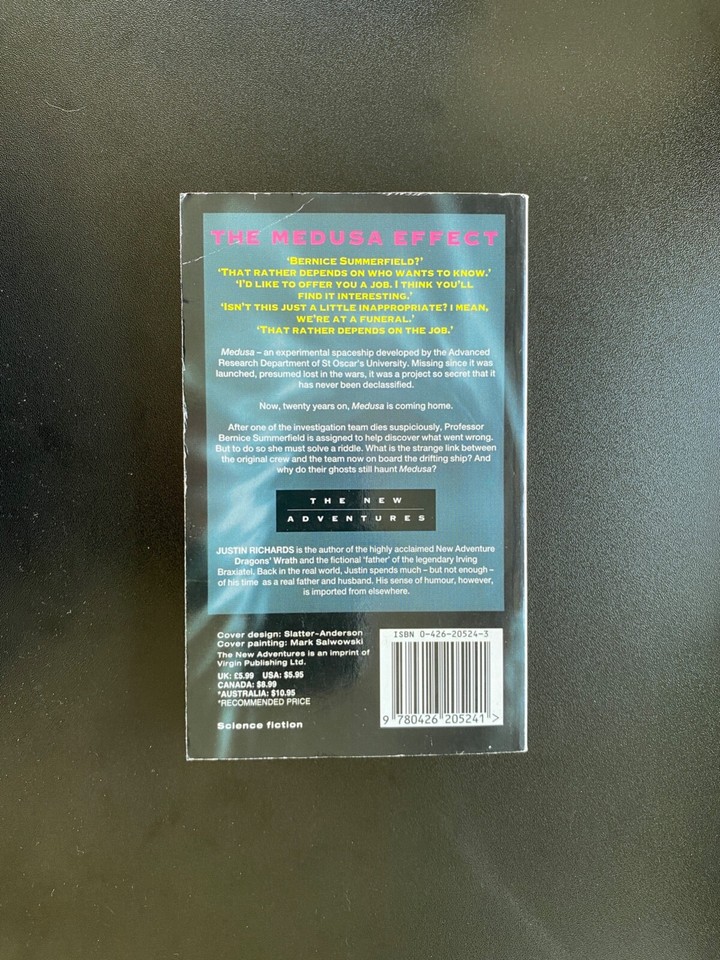 The Medusa Effect (Doctor Who New Adventures) by Justin Richards ...