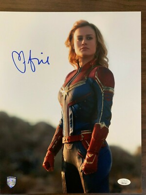 Captain Marvel Brie Larson Autographed Signed 11x14 Photo JSA COA #2 | eBay