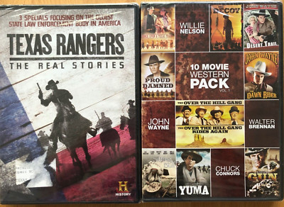 10 WESTERN PACK - TEXAS RANGERS THE REAL STORIES - 2 SEALED DVDS | eBay