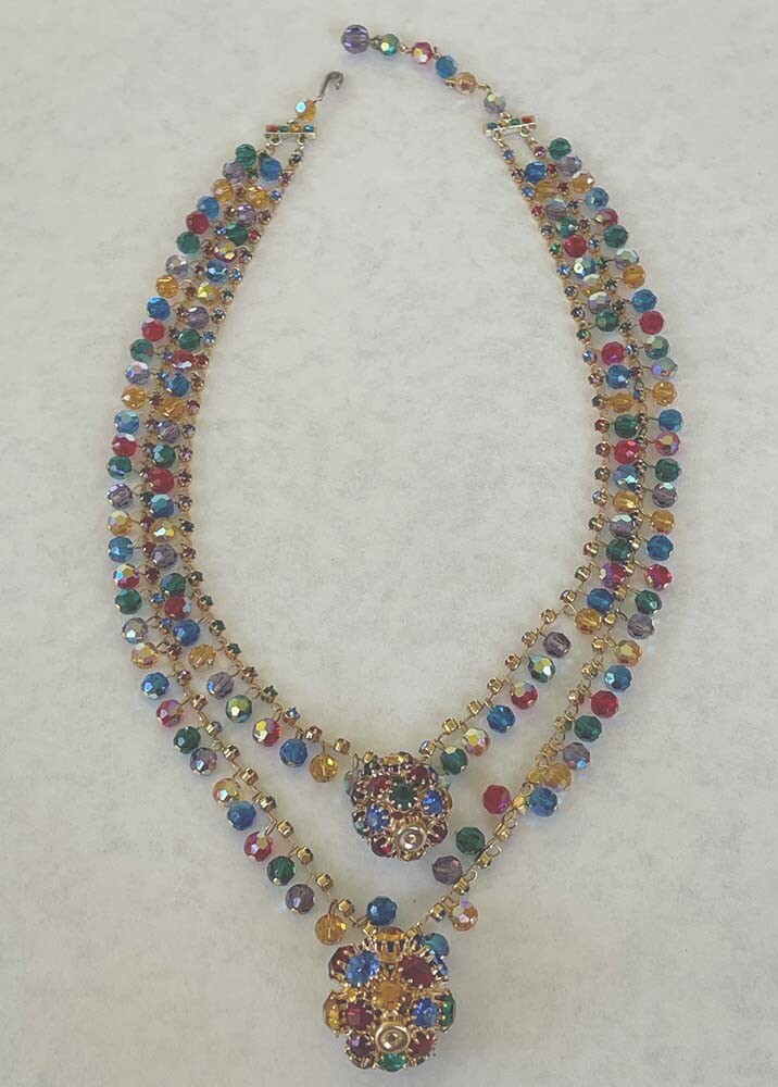 Designer Multi-color Rhinestone Dangle AB Crystal Bea… - Gem