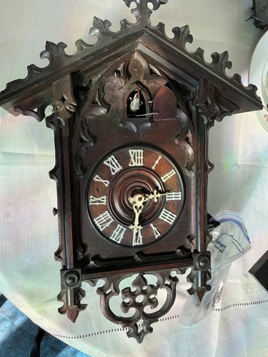 Antique Rare Theodore Ketterer Late 19th Century Gothic Style Cuckoo ...