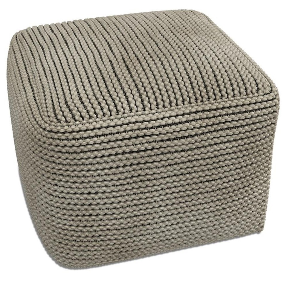 Eastmont Boho Square Pouf in Cream Polystyrene Filling | eBay