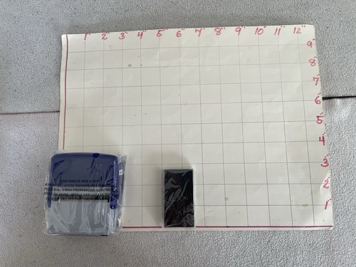 ID Security Blackout Stamp New w/ box & ink pad | eBay