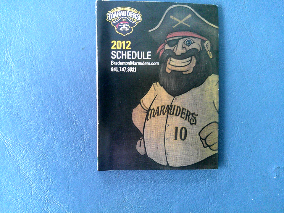 2012 Bradenton Maurauders Minor Baseball Schedule | eBay