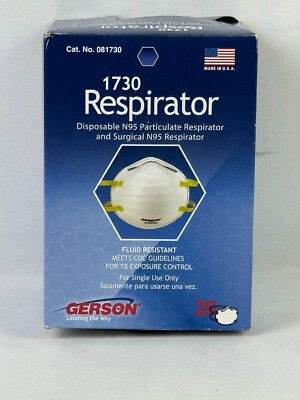 1730 Respirator Disposable N95 Particulate Respirator and Surgical N95 ...