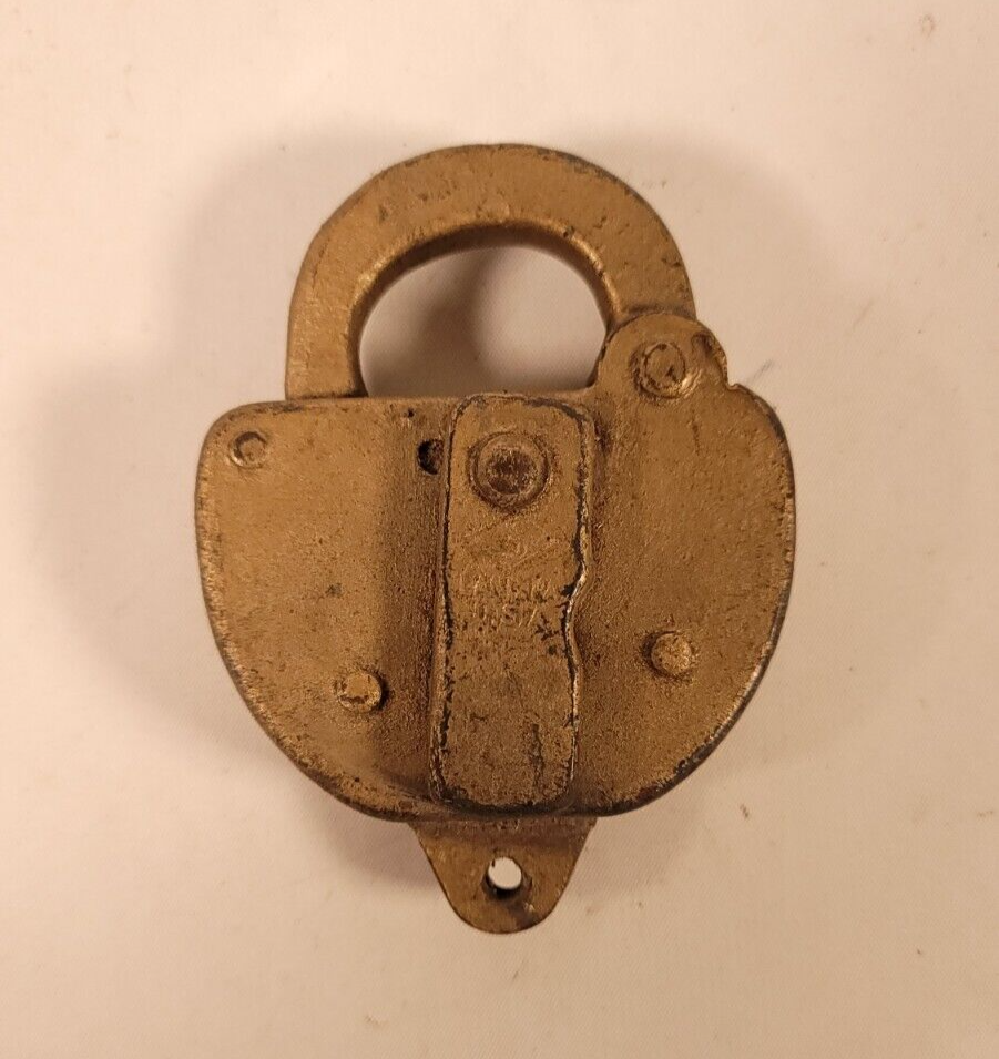 ANTIQUE SLAYMAKER RAILROAD STYLE PAD LOCK | eBay