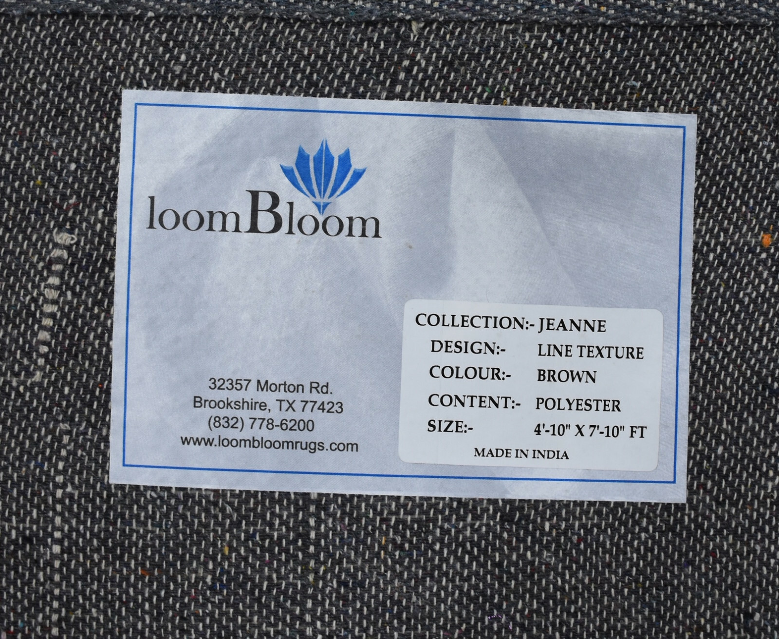 loomBloom Hand Woven Jeanne Line Texture Brown Ombre Shag Area Rug | eBay