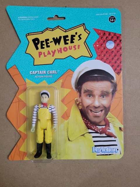 Captain Carl Pee-wee's Playhouse Super7 Reaction Action Figure for sale ...