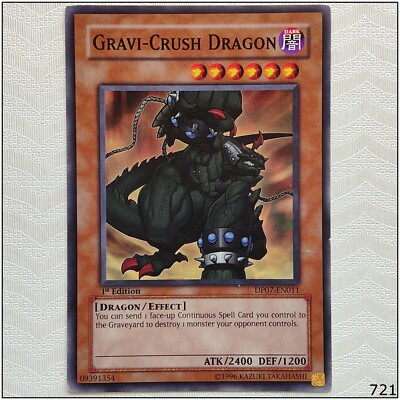 Gravi-Crush Dragon - DP07-EN011 - Common 1st Edition Yugioh | eBay UK