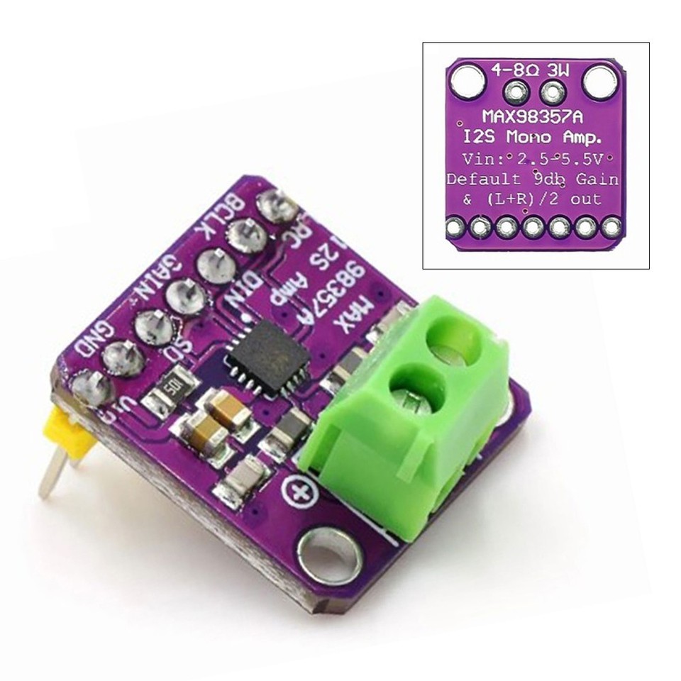 MAX98357 Audio Module Compact Design Flexible Gain Settings Jitter ...