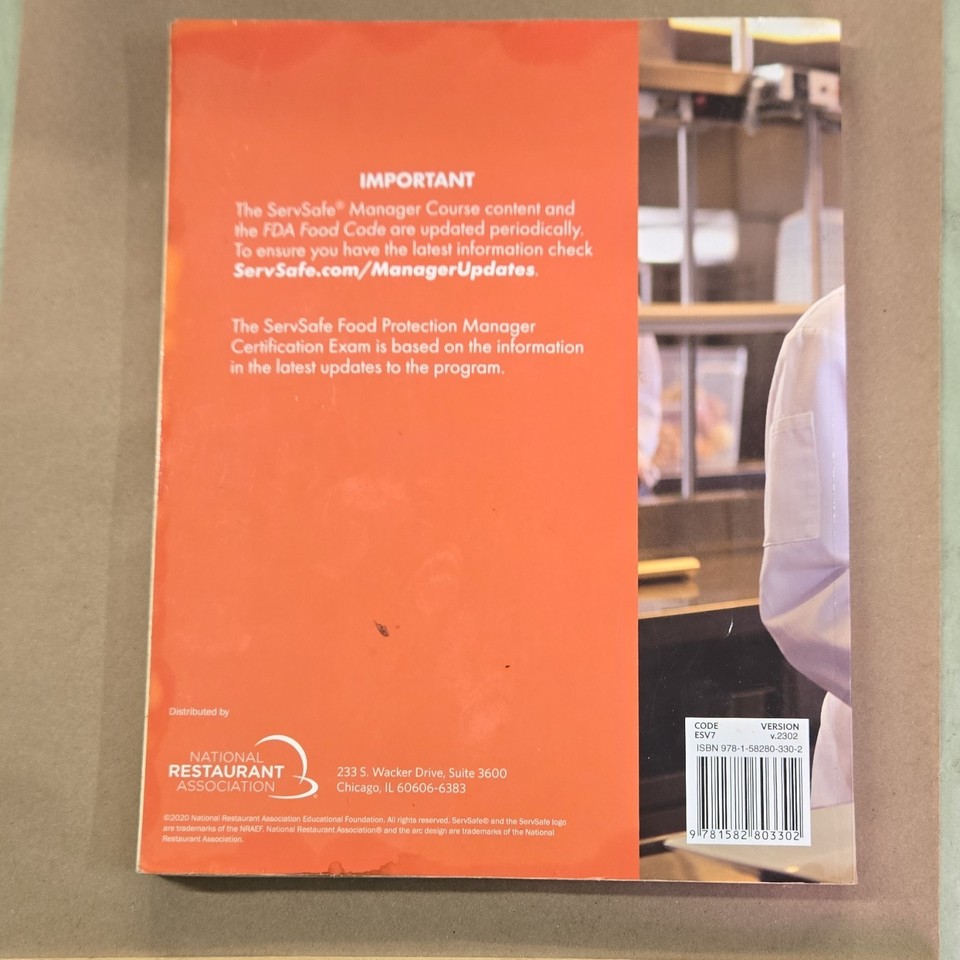 ServSafe Manager 7th Edition Textbook National Restaurant Association ...