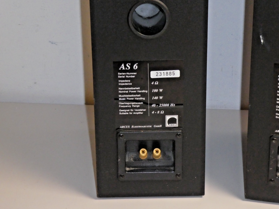 2x Arcus AS6 High-End Stereo Lautsprecher Schwarz, 2 Jahre Garantie | eBay