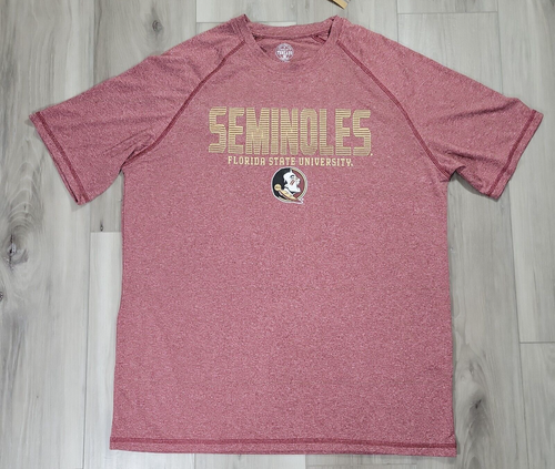 FSU Florida State Seminoles Men's T-Shirt XL Wine Name Spell Out Logo ...