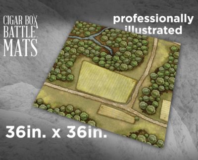 CBM1161 - 3X3 - WOODED GAMING BATTLE MAT - CIGAR BOX BATTLE - SENT ...