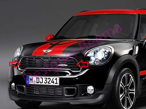 MINI R60 Countryman Cooper S Front Bonnet Grille - Updated (JS) | eBay UK