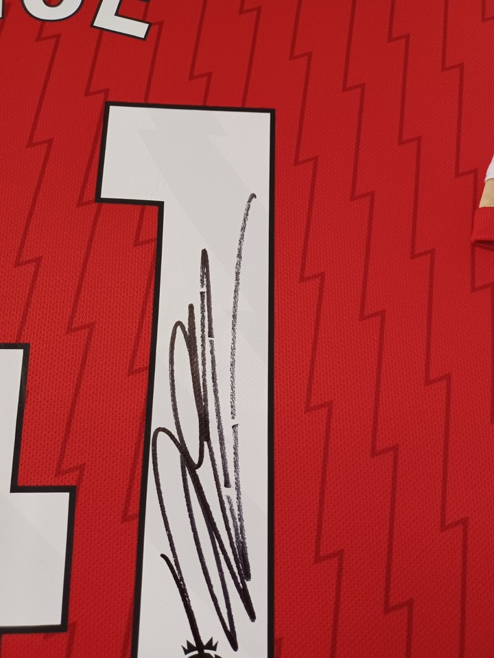 Framed 2024 Declan Rice of Arsenal Signed Shirt Autographed Jersey With ...