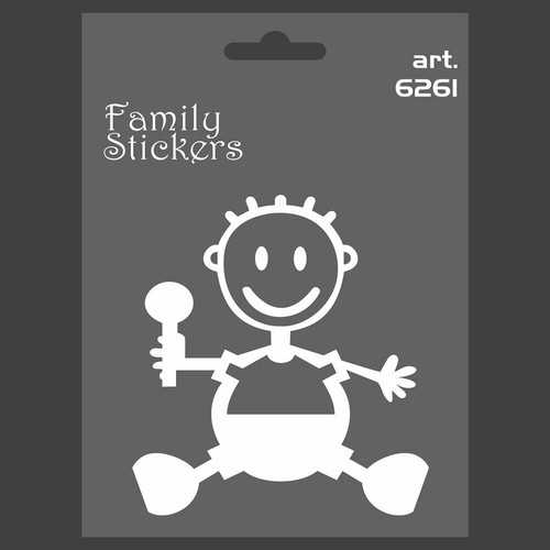 Adhésifs Family Stickers Bébé Mâle | eBay